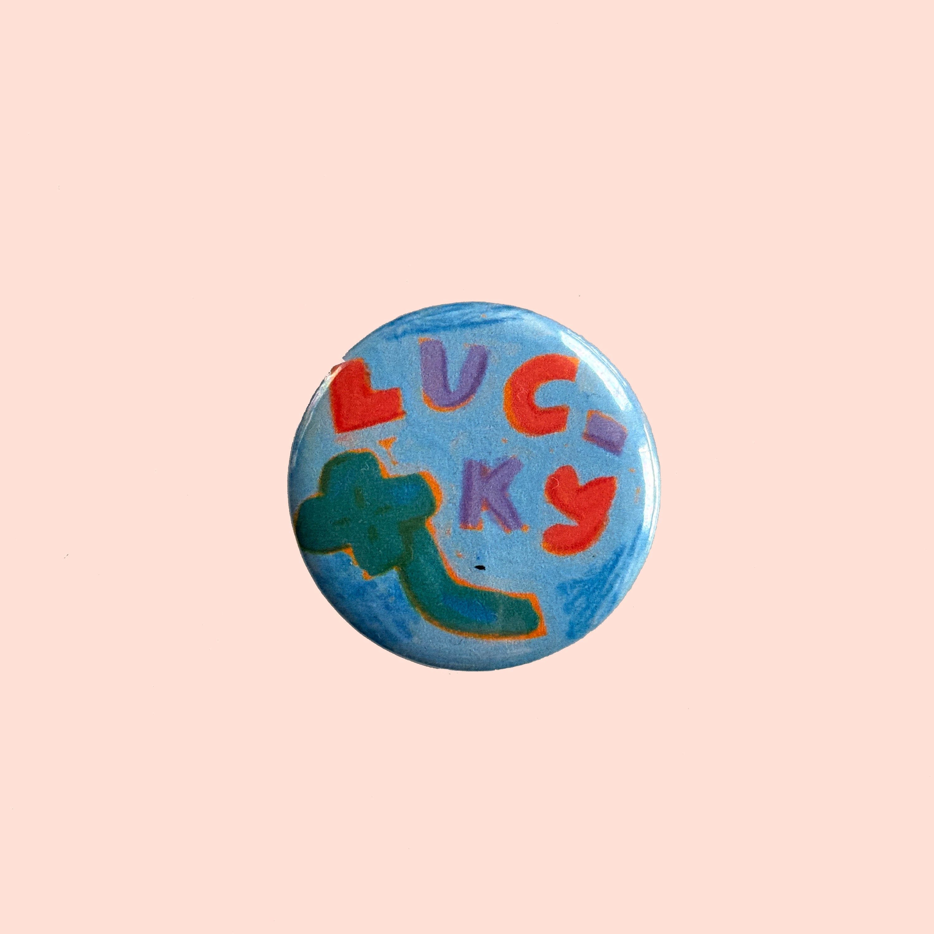 Lucky Button Badge – paint soup